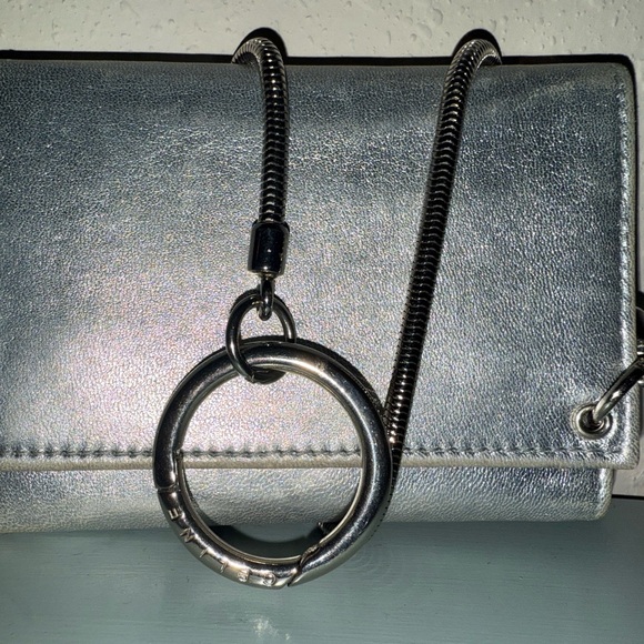 Celine | Bags | Celine Silver Metallic Wallet | Poshmark